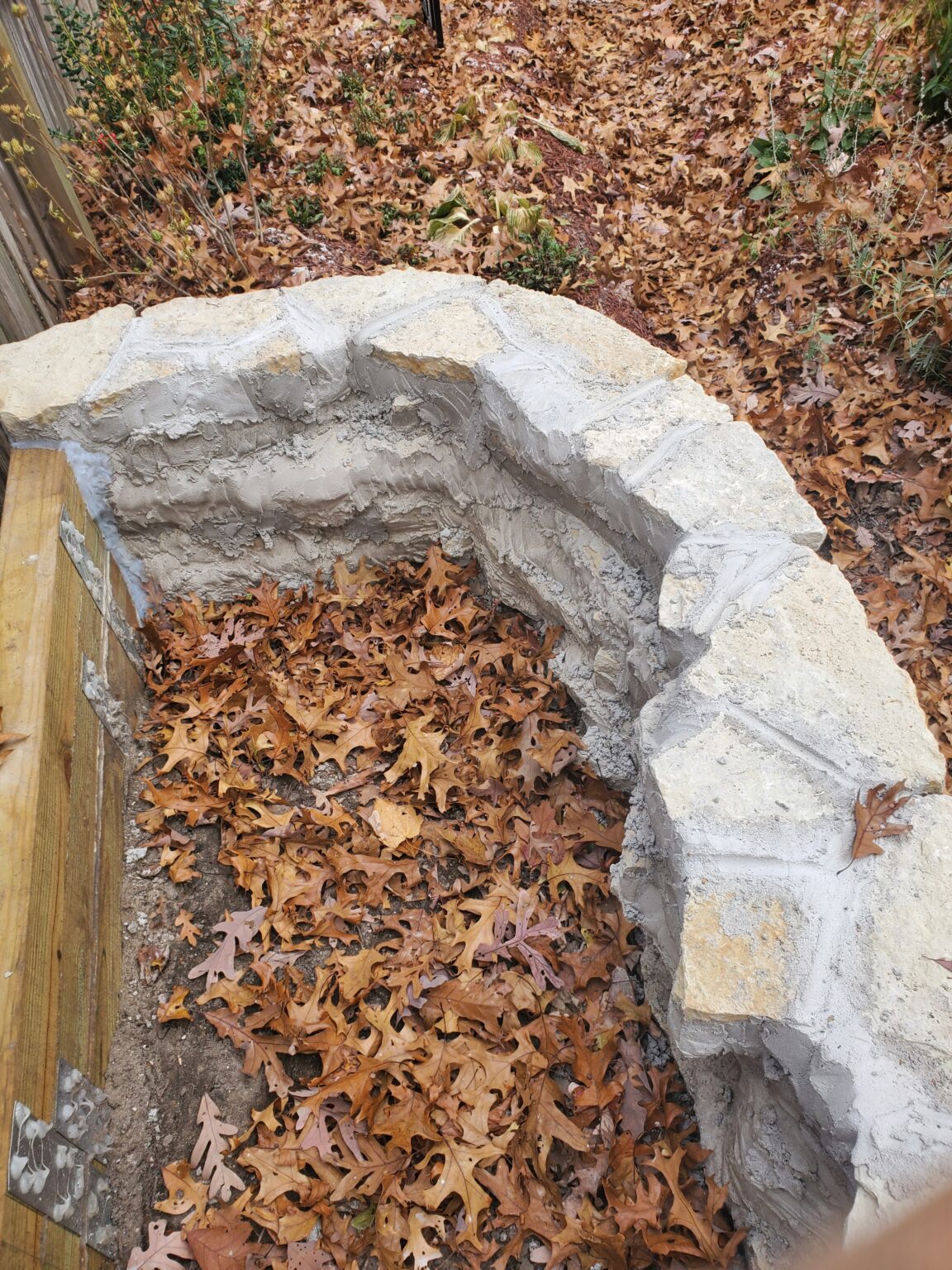 How to Build a Stacked and Mortared Limestone Wall - The Renaissance ...