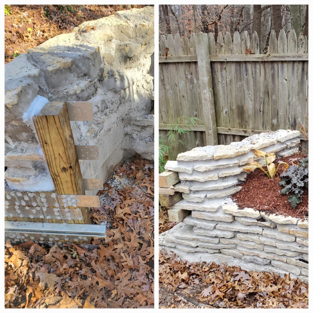 How to Build a Stacked and Mortared Limestone Wall - The Renaissance ...